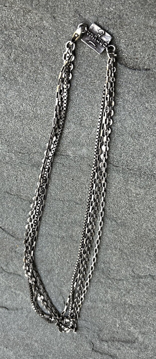 Beth Orduna Ladies Sterling Silver Four Strand Chain … - Gem