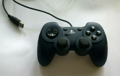 LOGITECH USB GAME CONTROLLER JOYSTICK DUAL ACTION 863247-0010 G-UF13A ...