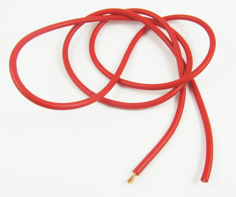 1pc 2M/6.6ft 16AWG Red 1square Heatproof/Low Resistence Soft Silicon ...