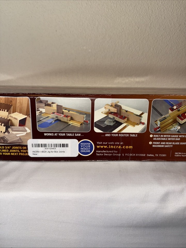 INCRA I-BOX Jig for Box Joints For Table Saw & Router Table Made In USA ...