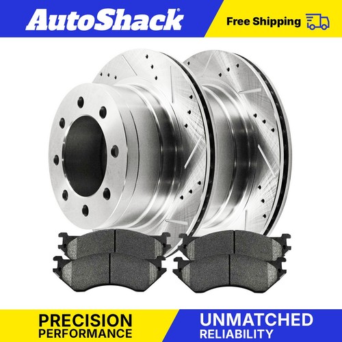 Rear Drilled Disc Rotors Ceramic Brake Pads for Dodge Ram 1500 Ram 2500 ...