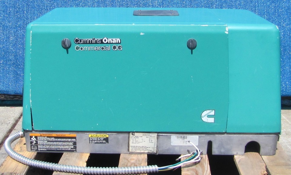 Cummins Onan 7000 Watt Commercial QG RV Generator 7kW Gasoline 120V AC ...