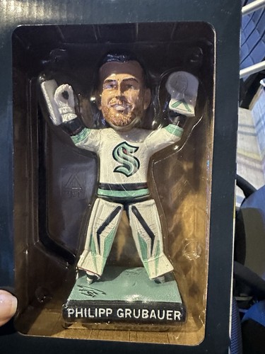 2025 PHILIPP GRUBAUER BOBBLEHEAD Seattle Kraken 3/4/2025 SGA IN HAND | eBay