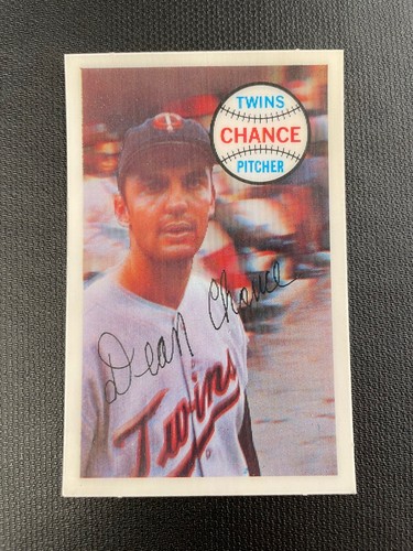 1970 KELLOGGS #67 DEAN CHANCE MINNESOTA TWINS NM/NM+ CONDITION NO ...