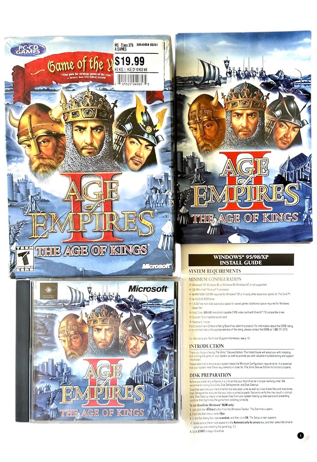 VTG Age of Empires 2: The Age of Kings (PC CD-Rom, 2002) Microsoft ...
