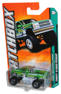 Matchbox MBX National Park (2011) Green Chevy K-1500 Pickup Truck Toy ...