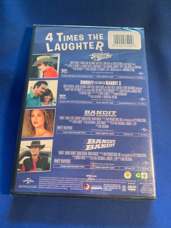 Smokey and the Bandit / 4-Movie Laugh Pack (DVD)……….BRAND NEW & SEALED ...