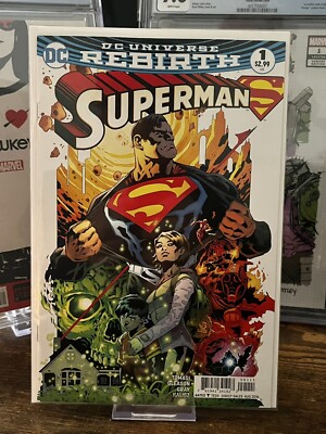 SUPERMAN #1 - Rebirth PATRICK GLEASON COVER VARIANT (DC Comics, 2016 ...