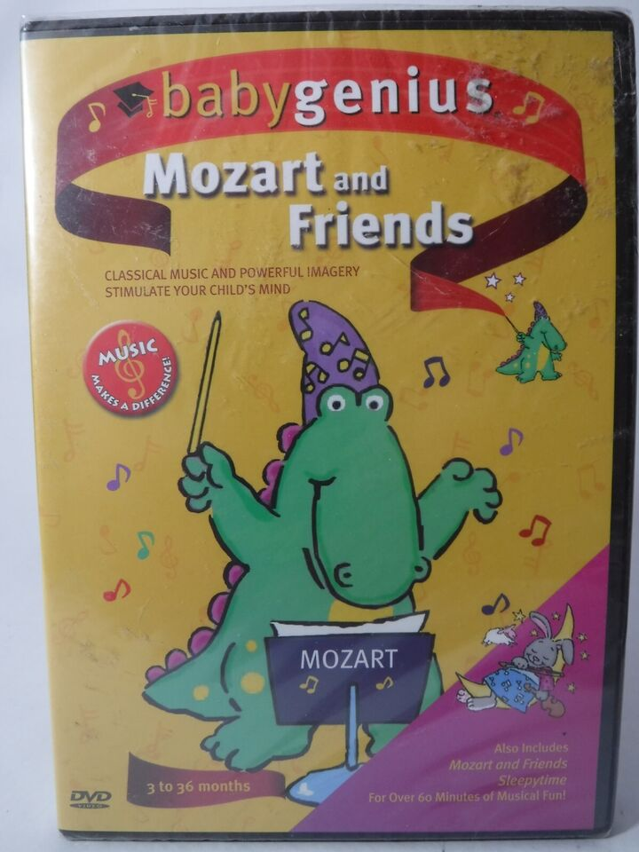 Baby Genius Mozart and Friends Classical Music DVD 60 Minutes / 3 to 36 ...