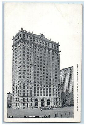 c1905 Whitehall Building Exterior Scene New York NY Antique Unposted ...