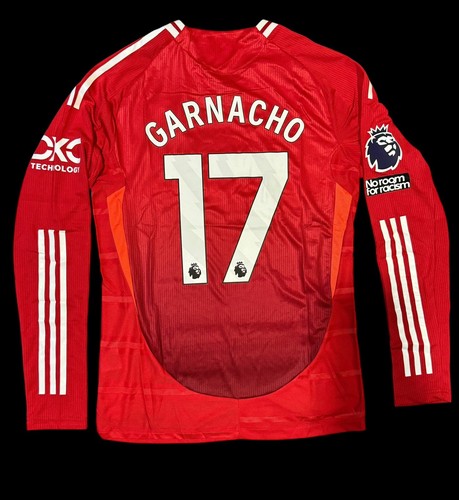 Garnacho #17 Manchester United Home Long Sleeve XL (Fits Like Large ...