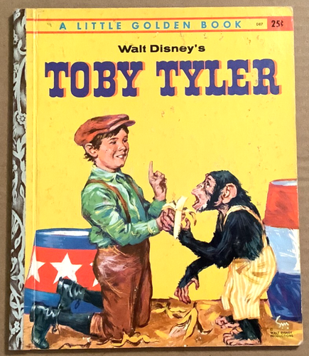 VG 1960 HC Little Golden Book First "A" Edition Walt Disney Toby Tyler Circus | eBay