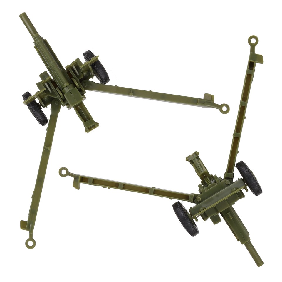 BMC CTS WW2 US Howitzer Long Short Barrel Artillery Crew Green Plastic ...