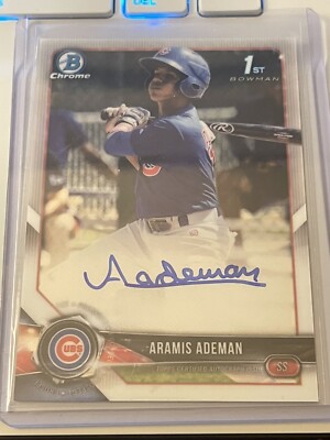 2018 Bowman Chrome Aramis Ademan Auto Autograph #BCPA-AA Cubs T38 | eBay