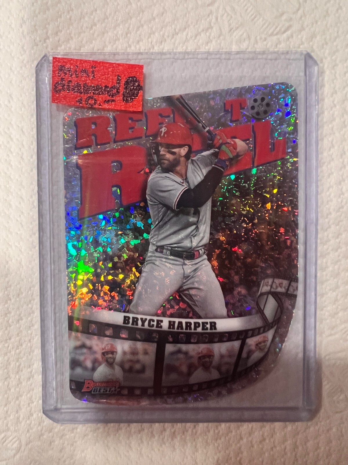 2023 Bowman's Best Bryce Harper Reel to Reel Die-Cut Mini Diamond Refr ...