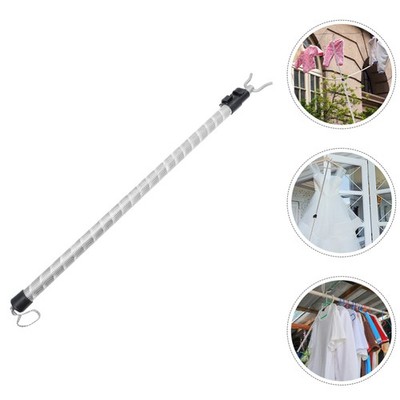 Extendable Hook Pole Clothes Reaching Clothesline Stick Drying Rod ...