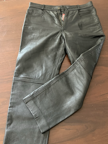 Vintage Last Rebels Leather Pants Sz 44 jim morrison motorcycle soft ...