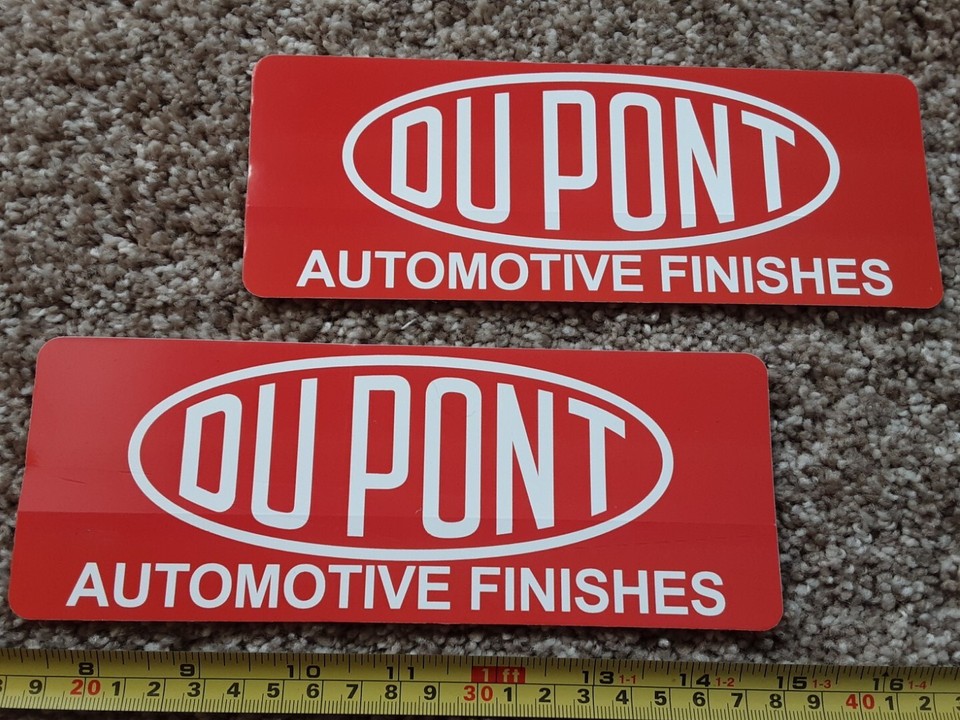 Lot of 2 Dupont Automotive Finishes Racing Decals Stickers Nascar Stock ...
