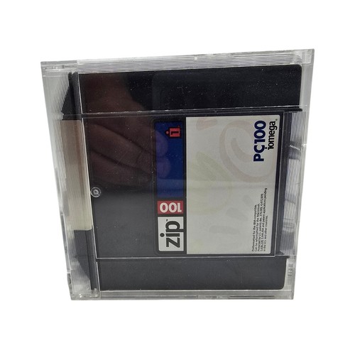 Iomega Zip 100 Storage Disc Hard Cases Lot Of 5 Blank PC Disks ...