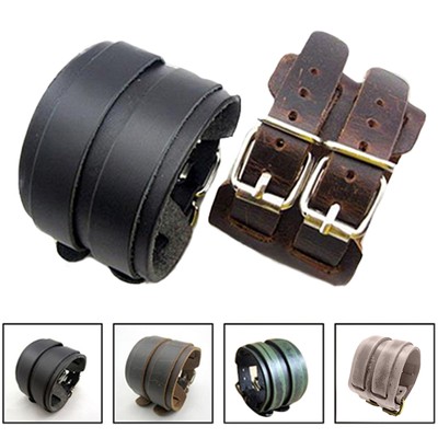 Men Bracelet 2 Layers Wear-resistant 2 Layers Wide Band Bracelet Gift ...