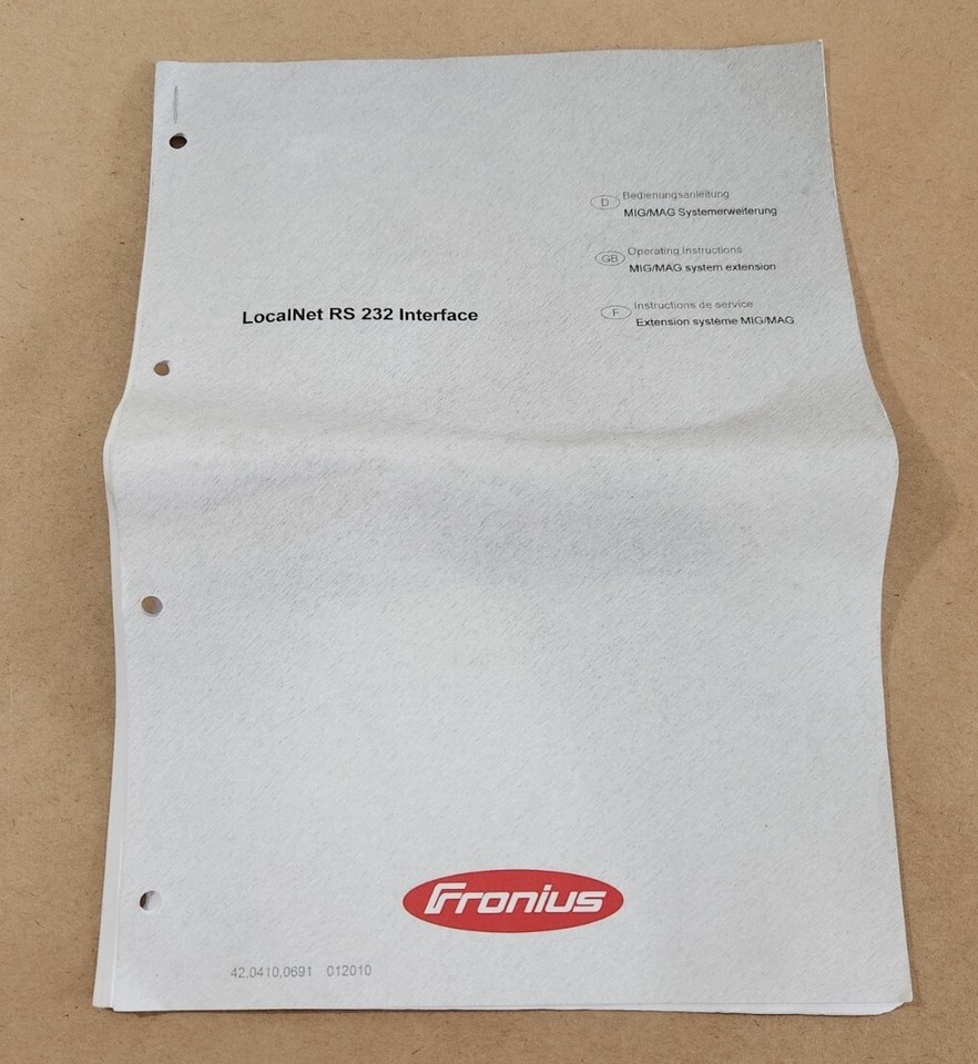 *PREOWNED* Fronius 4,100,262 LocalNet Interface Module & Cables ...