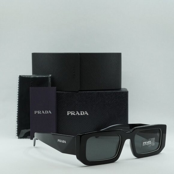 Prada PR 06YS 09Q5S0 Black White Grey Lenses UNISEX Sunglasses ...