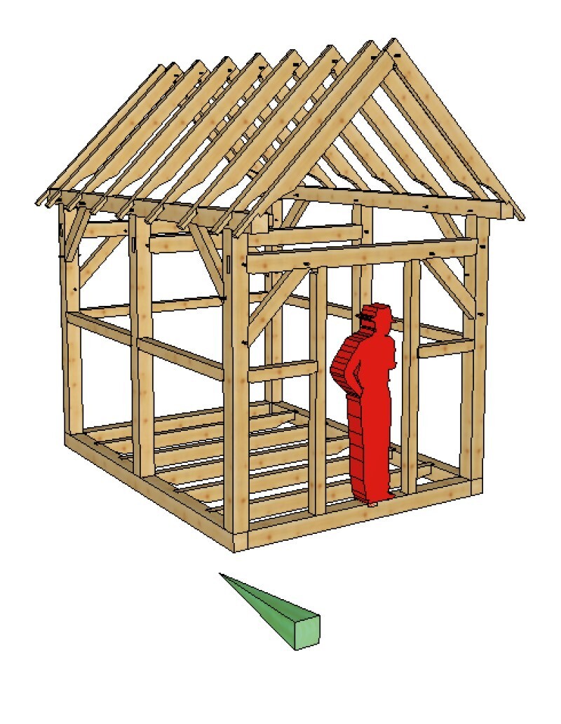 Shed Framing Plans #shedideas | Shed Roof, Timber Frame Homes, Barn