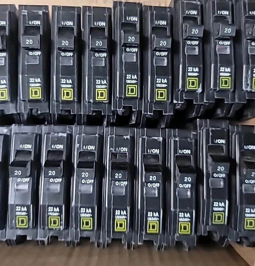 **LOT OF 25** SQUARE D QO120VH 20A, 120V, 1P | eBay
