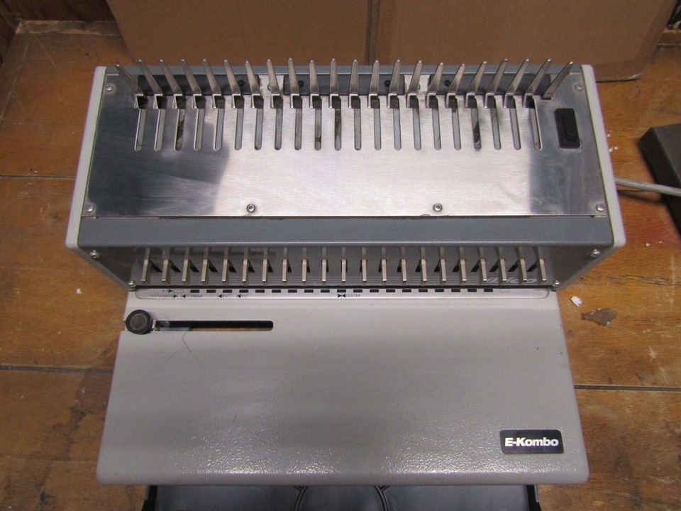 Ibico E-Kombo Electric & Manual Comb Binding Machine MISSING LEVER. | eBay