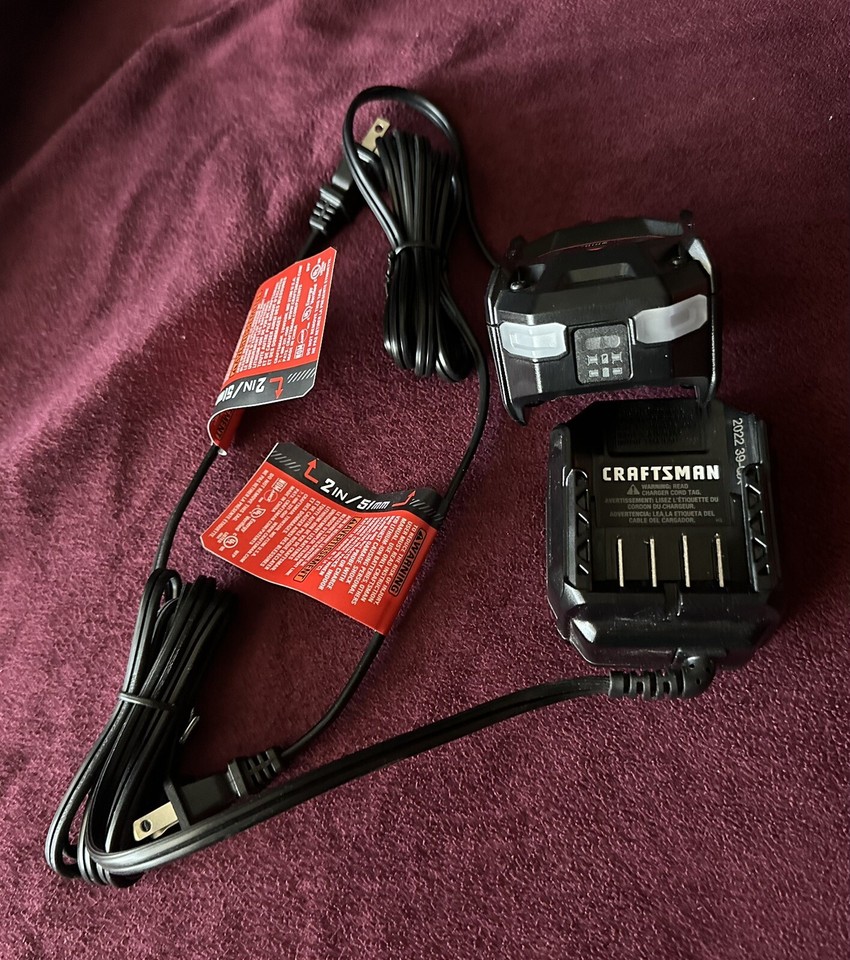 (2) Craftsman CMCB101 V20 20V OEM Lithium-Ion Battery Chargers NEW | eBay