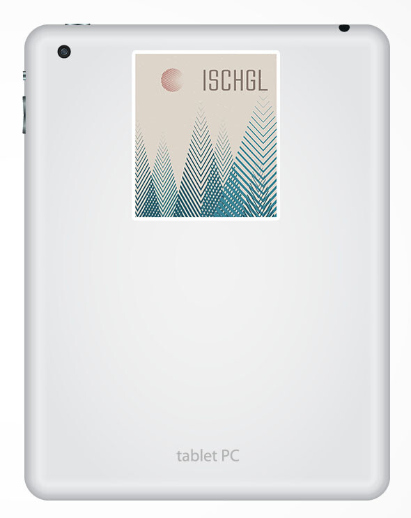 2 x 10cm Ischgl Austria Vinyl Stickers - Skiing Sticker Laptop Luggage ...