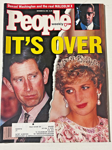 People Magazine 1992 Princess Diana Denzel Washington 'It's Over ...