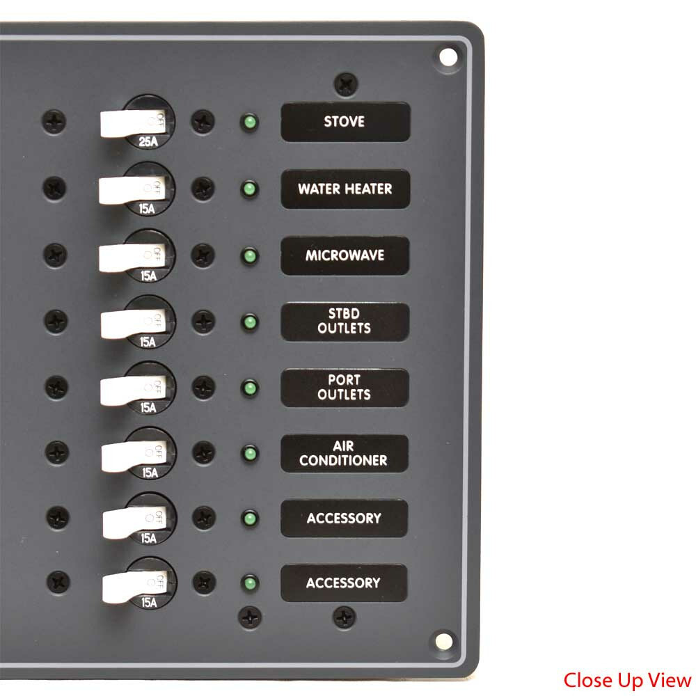 Blue Sea Systems Boat Distribution Breaker Panel 8462500 | 120V AC | eBay