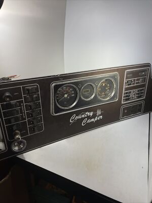 Chevy GMC Van Truck Vintage Camper Dash Panel Speedometer Gauge Cluster ...