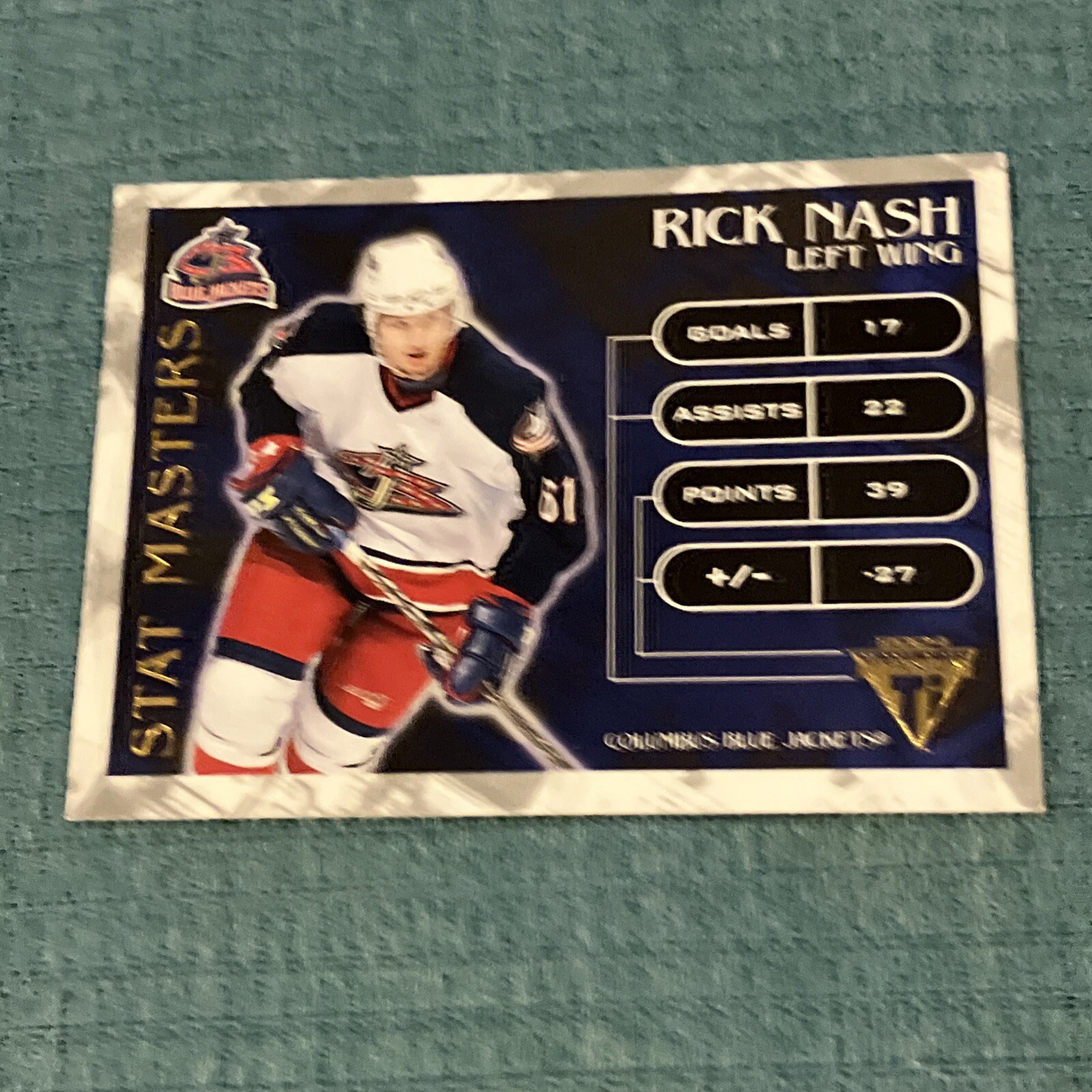 2003-04 Pacific Private Stock Titanium - Stat Masters Rick Nash #4 for ...