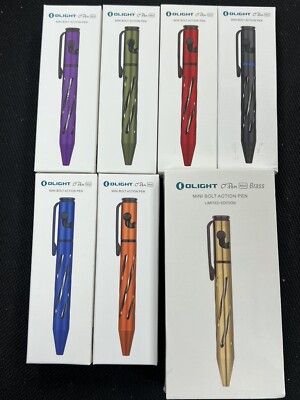 7 OLIGHT O’Pen Mini Portable Ballpoint Pen RARE COLORS Lot Of 7 **NEW ...