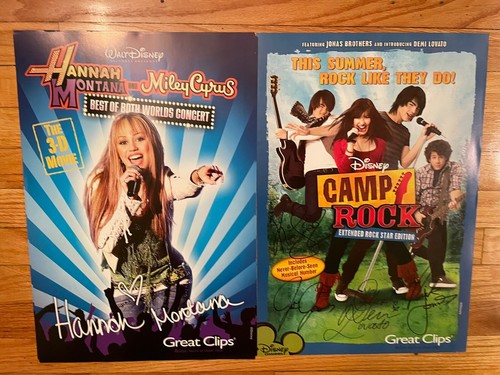 HANNAH MONTANA CONCERT/CAMP ROCK POSTER MILEY CYRUS GREAT CLIPS PROMO JONAS BRO | eBay