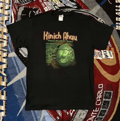 Vintage Kinich Ahau Shirt Mayan Sun God Large FOTL Belize 90s Tourist ...