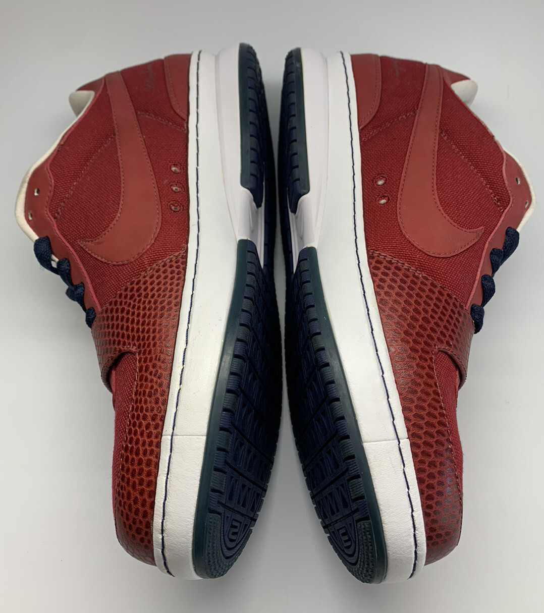 DS New🔥 Nike Zoom Lebron VI 6 Low Varsity Crimson Navy White SAMPLE ...