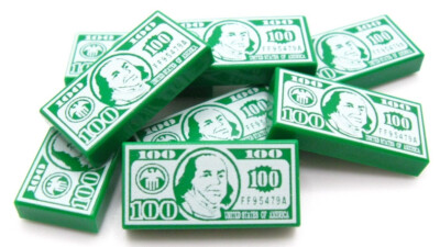 MONEY : SPECIALTY Parts made using Real LEGO® GET - 20 $100 bills 20 ...
