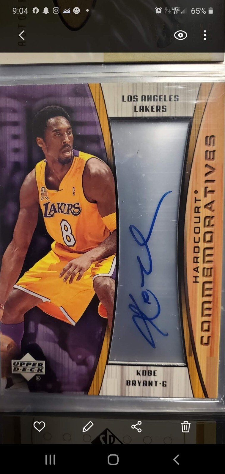 Kobe Bryant autograph hardcourt Commemorative Very Rare | eBay