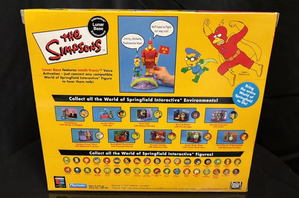 New The Simpsons Lunar Base Radioactive Man Fallout Boy Interactive ...