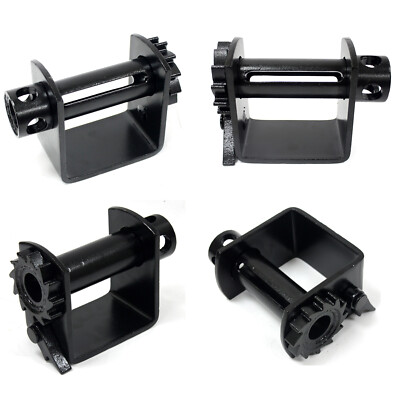 4pc Weld On Winch Binder Flatbed Truck Trailer 4" Tie Down Strap Bottom ...