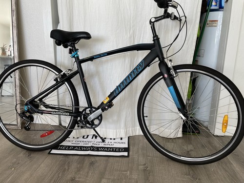 Infinity Boss Three 7 Speed 700C Men'S Hybrid Bike Matte Black OPEN BOX ...