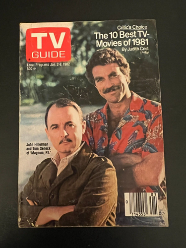 January 2, 1982 TV Guide Tom Selleck Magnum P.I. Portland, OR edition ...