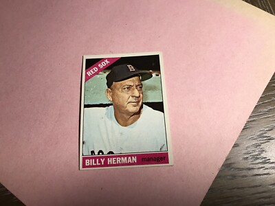 Billy Herman 1966 Topps Baseball #37 No Creases Red Sox | eBay