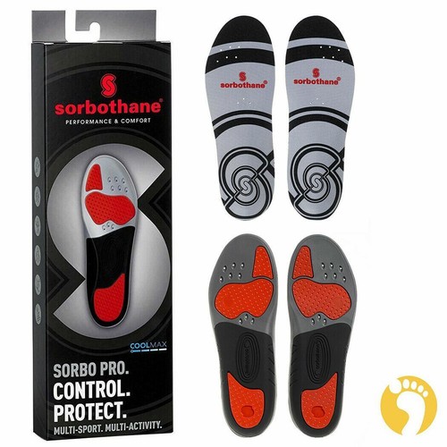 Sorbothane Sorbo Pro Insoles Shock Absorbing Gel Support Running Shoe ...