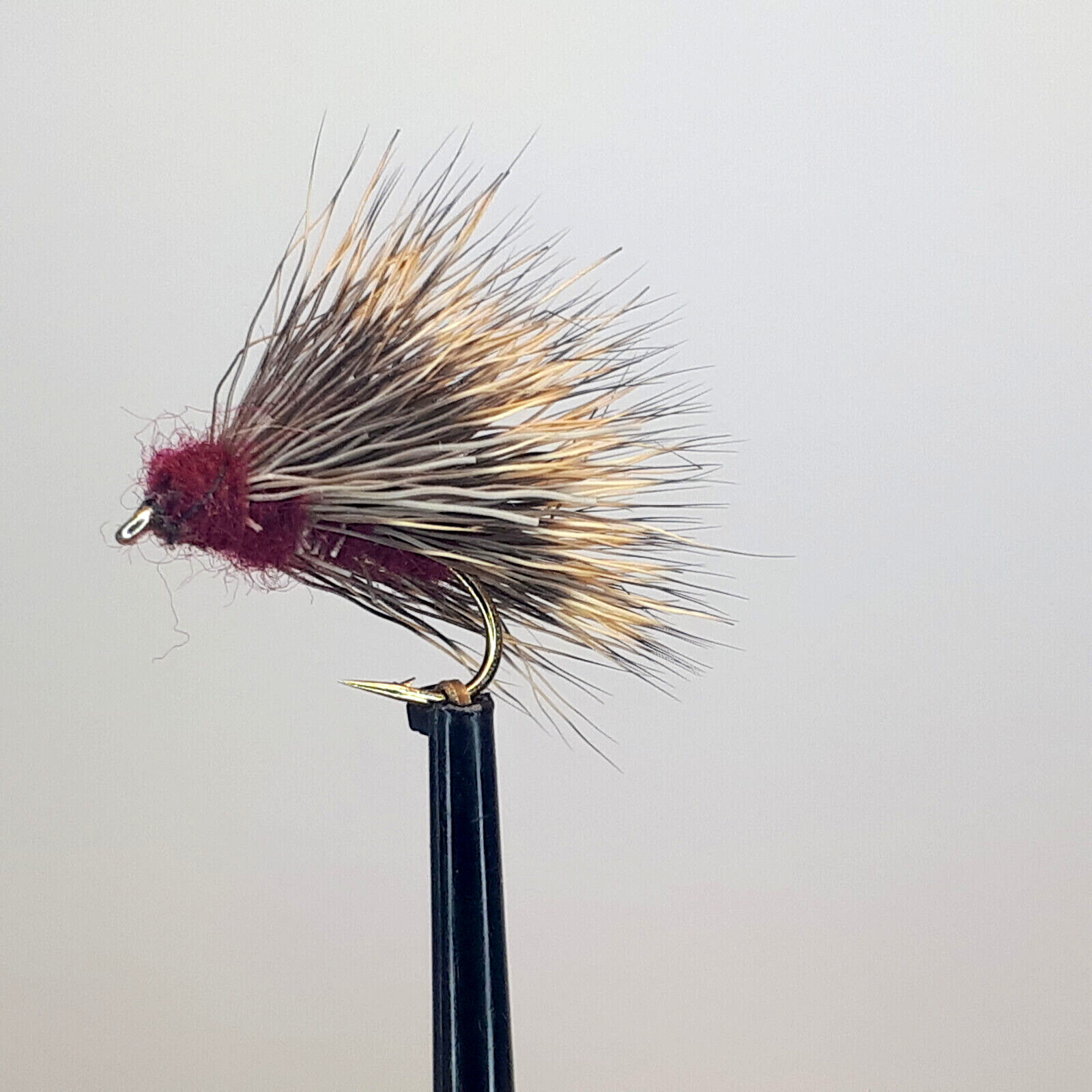 3 x SEDGE HOG CLARET DRY TROUT FLIES Size 10,12,14,16,18 Available ...