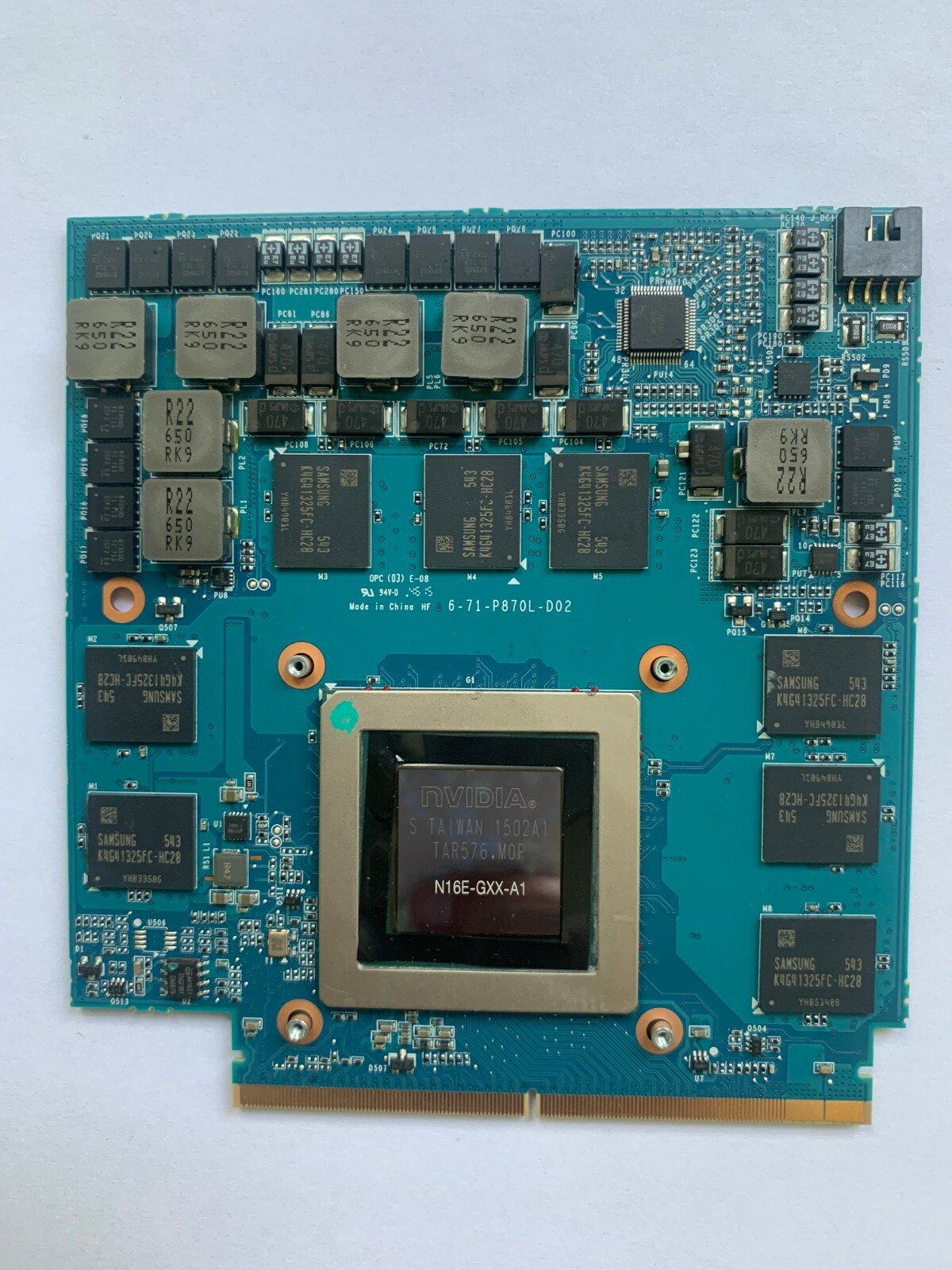 Clevo P870DM-G Nvidia Video Graphic Card N16E-GXX-A1 GTX 980 8G DDR5 ...