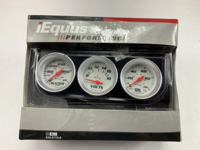 Equus 8200 2" Mechanical Triple Gauge Kit, Water Temp / Oil Pressure ...